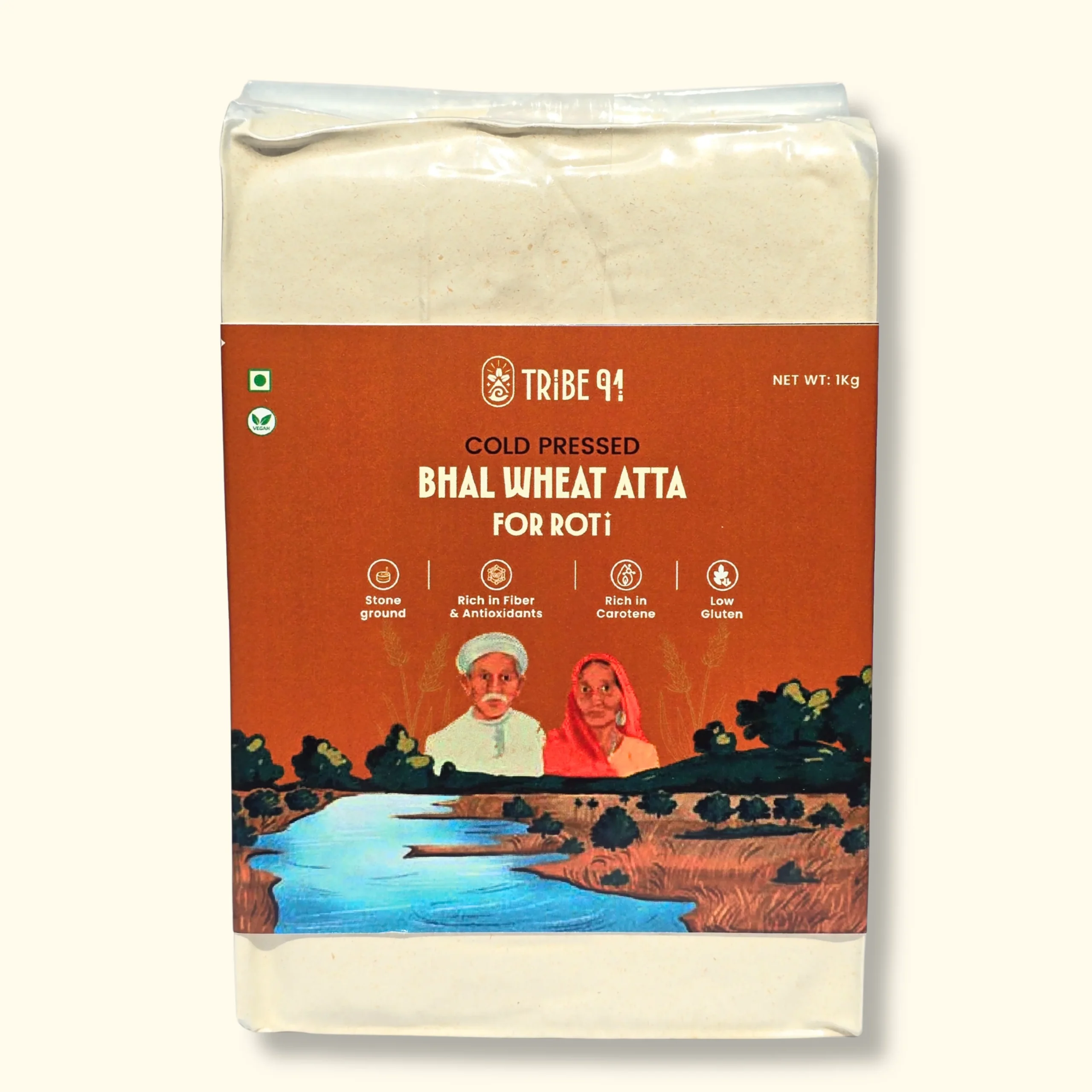 Bhal Wheat Atta (For Roti) - Tribe 91 Farms