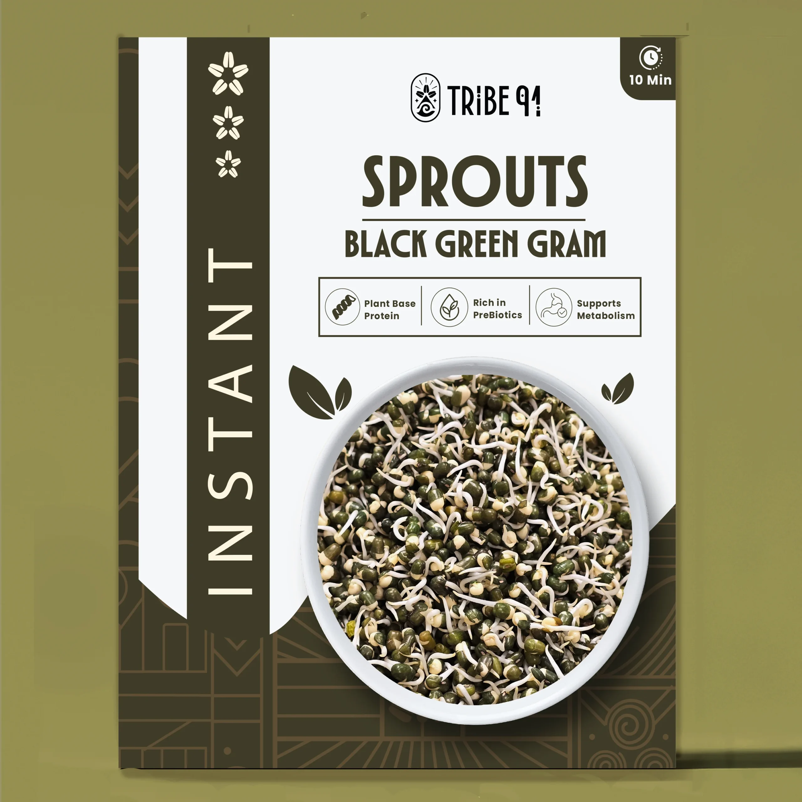 Sprouted Black Moong - Tribe 91 Farms